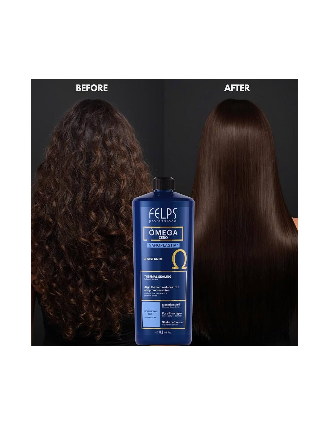 Felps Omega Zero Unique Resistance Nanoplastia - Lisciante Brasiliano ...
