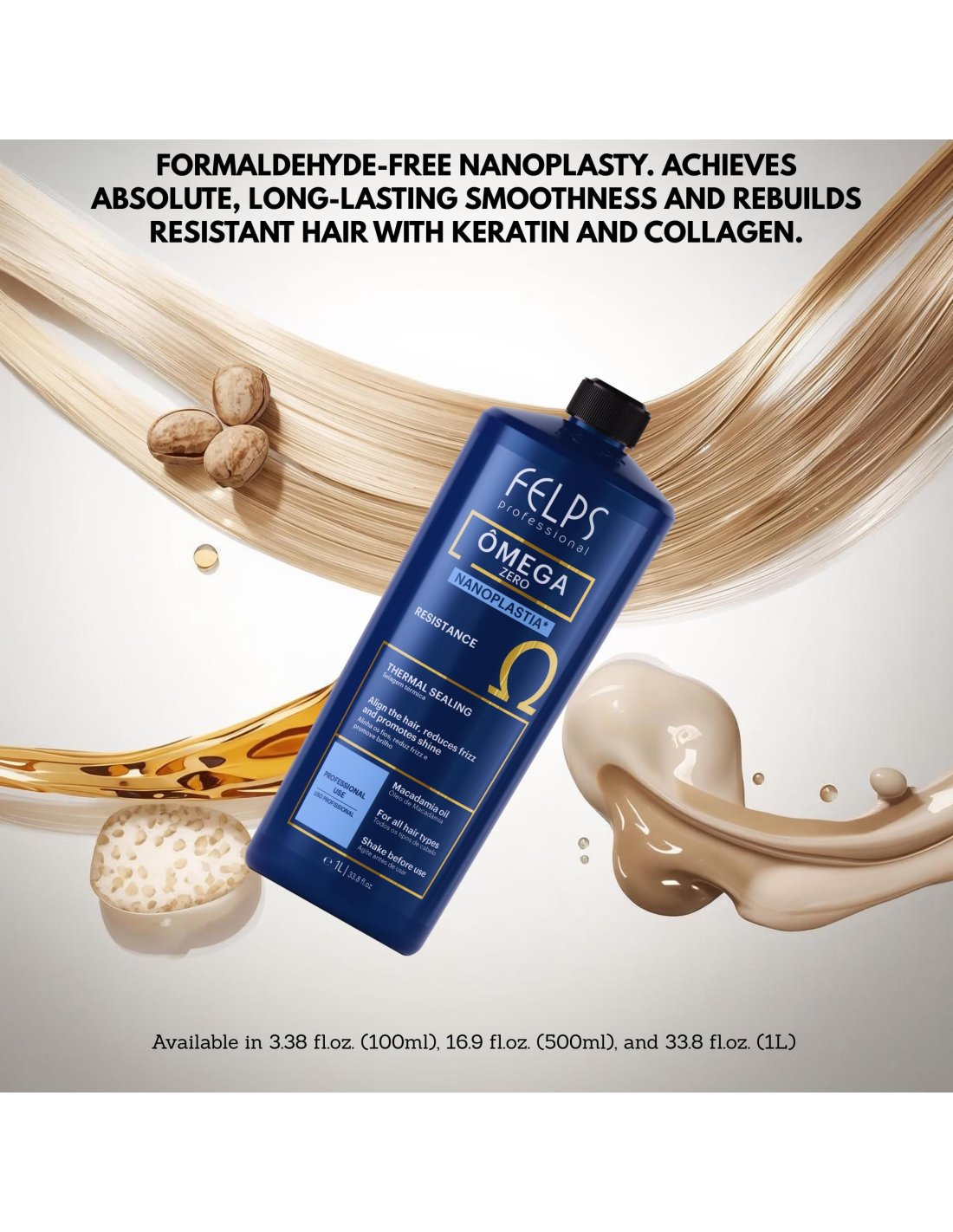 Felps Omega Zero Unique Resistance Nanoplastia - Lisciante Brasiliano ...